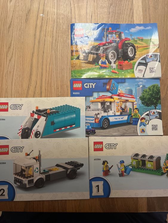 Lego City Sets 3er Bundle Traktor/Eiswagen/Müll Lastwagen | Kaufen auf ...