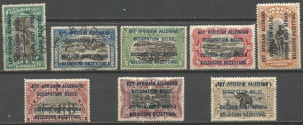 8 Timbres de 1916 ( Congo-Belge ) | Kaufen auf Ricardo