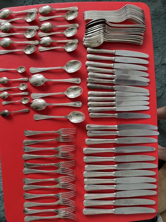 CHRISTOFLE 90 versilbert Silberbesteck set 82 stück | Kaufen auf Ricardo