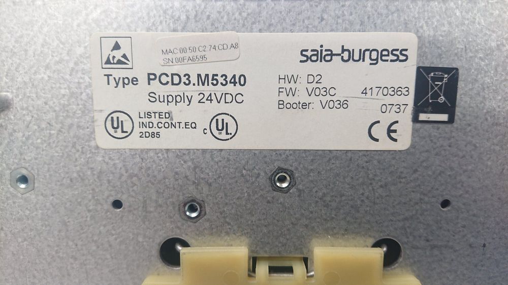 Saia CPU PCD3.M 5340 (Gebraucht) in für CHF 250 – mit Lieferung auf ...