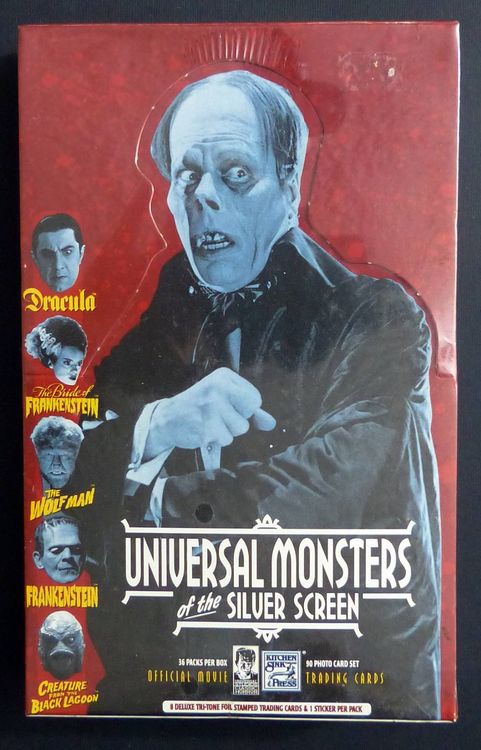 UNIVERSAL MONSTERS SCREEN SEALED 36 PACKS CARDS BOX 1996 (Neu und ...