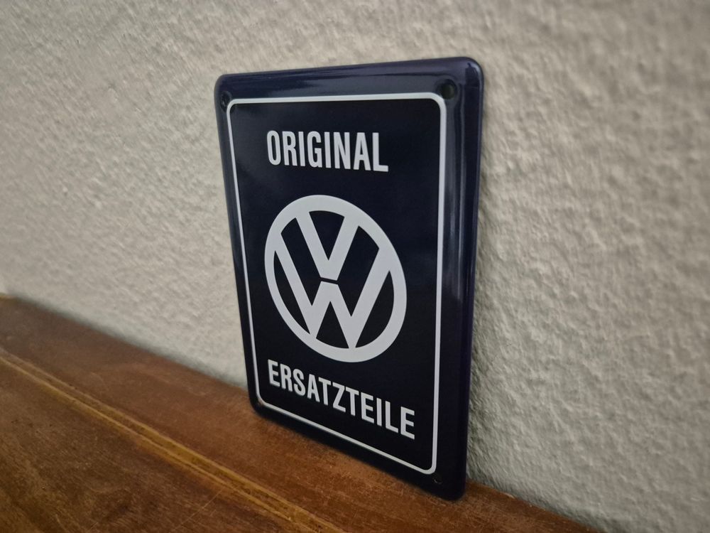 Emailschild VW Werkstatt Auto Service Garage Emaille Schild (Neu ...