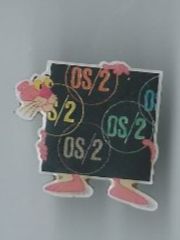 Retro OS/2 Pink Panther Pin | Kaufen auf Ricardo
