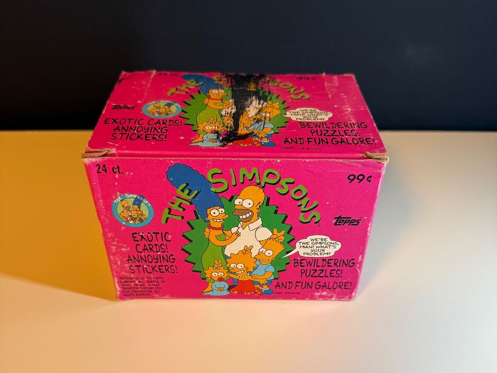 The Simpsons Jumbo Box Topps 1990 (Gebraucht) in Watt für CHF 99.9 ...