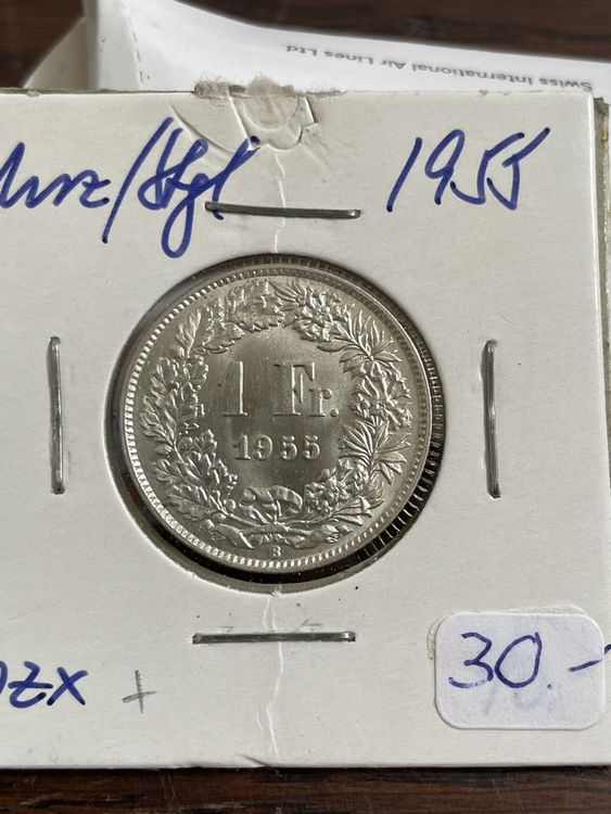 Belle pièce de 1fr stgl année 1955 rare | Kaufen auf Ricardo