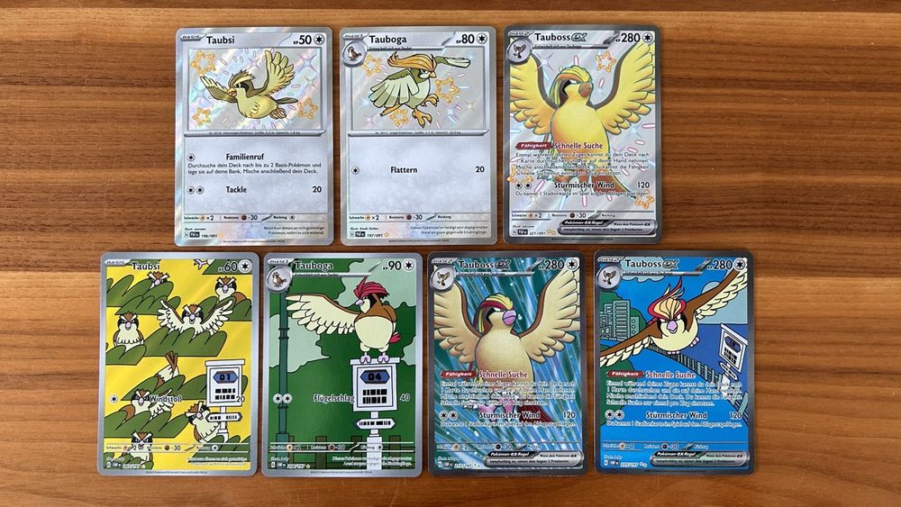 Taubsi - Tauboga - Tauboss ex inkl. Alt Art & Shiny - OBF PA | Kaufen ...