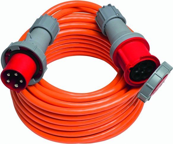 Kabel PUR 5x10mm2 30m lang inkl Stecker und Kupplung CEE 63A (Neu und ...