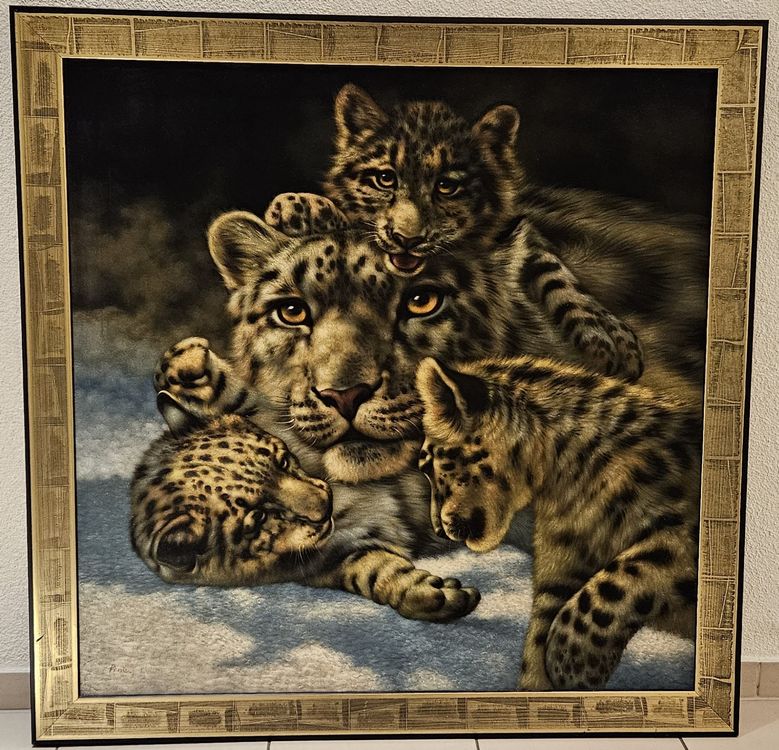 Gemälde Leoparden (Gebraucht) in Rotkreuz für CHF 6500 – nur Abholung auf Ricardo kaufen