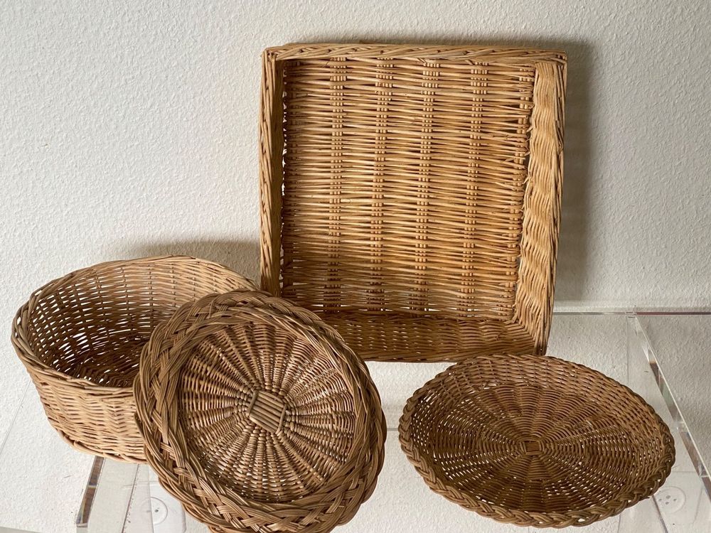 3 Körbe mit 1 Deckel für alle Gelegenheiten Aufbewahrung (Gebraucht) in ...