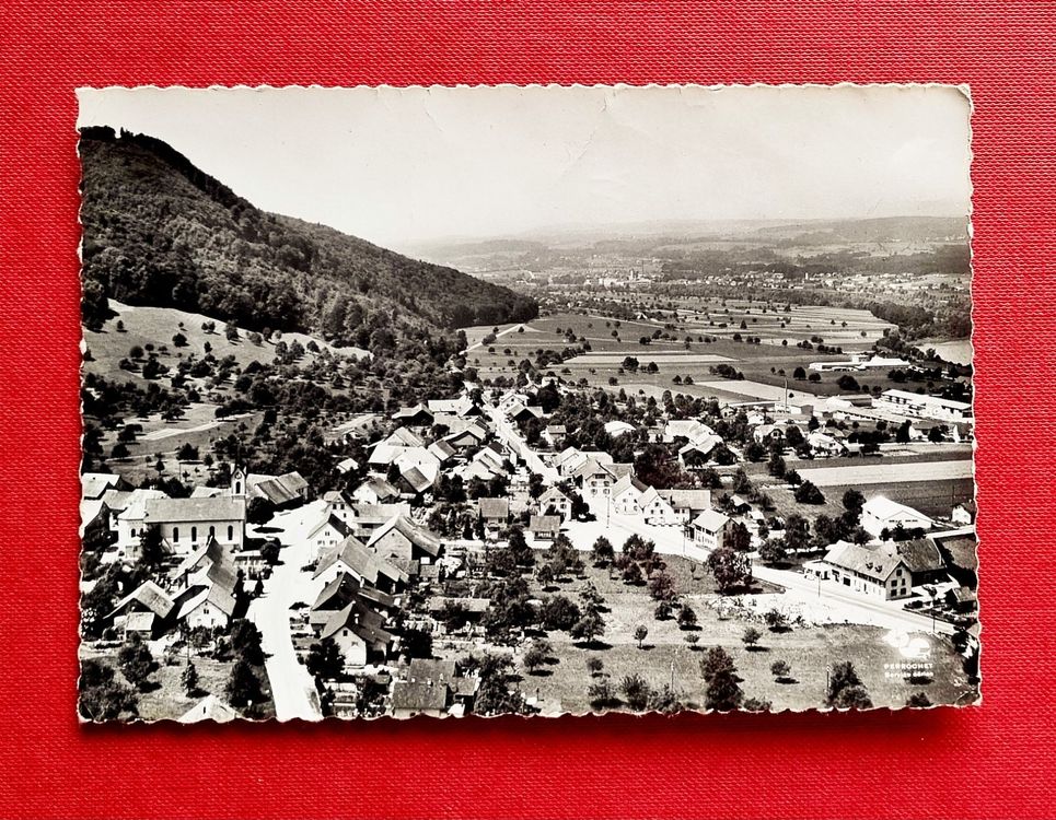 Leibstadt - Dorfansicht - Garage mit Tankstelle - Flugfoto (Gebraucht) in Rothrist für CHF 16.5 ...