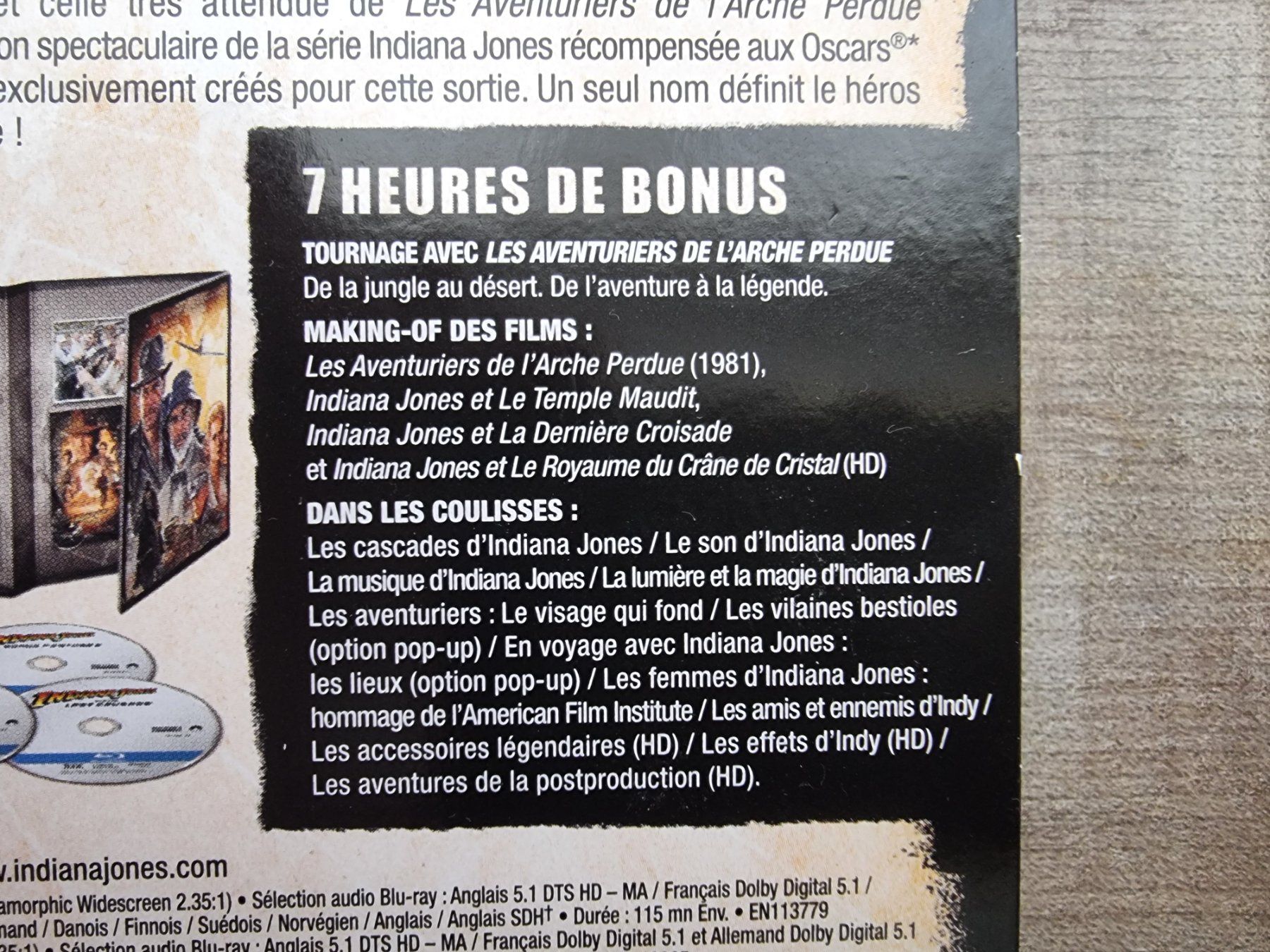 Indiana Jones - L'intégrale - 5 Blurays (D'occasion) à Chavannes-près ...