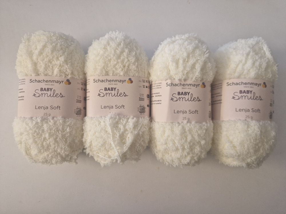 Schachenmayr Baby Smiles Lenja Soft 4x 25g weiss | Kaufen auf Ricardo