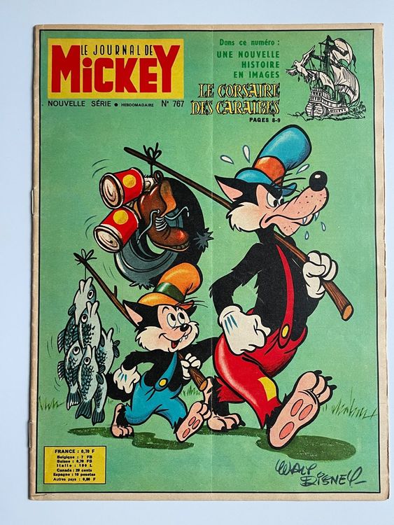 Micky Maus Comic: Le Journal de Mickey No 767 von 1967 (Gebraucht) in ...
