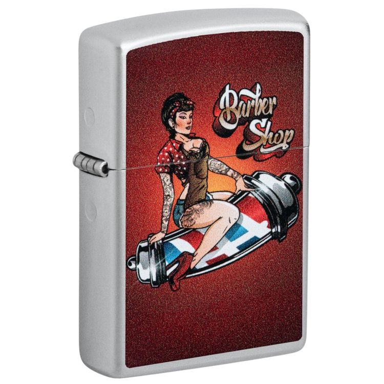 ZIPPO Barber Shop Pin up Feuerzeug 60007026 | Kaufen auf Ricardo