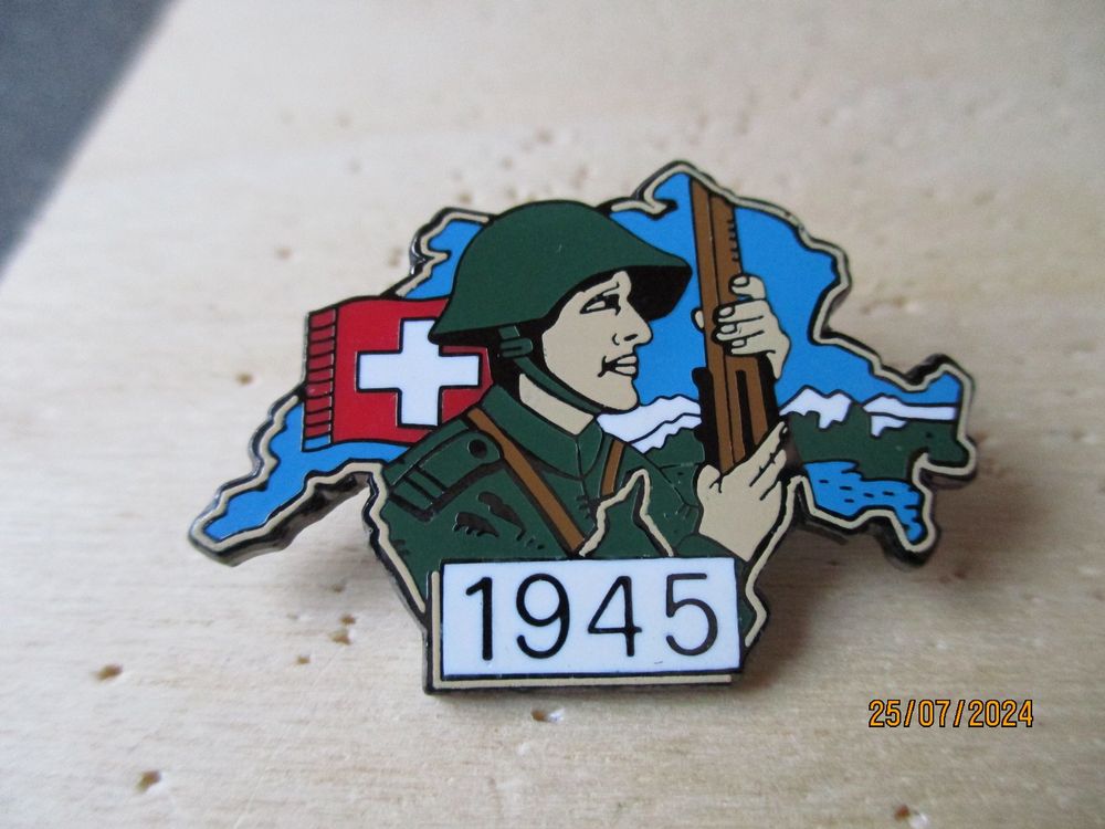 Militär Armee Schweiz Krieg Ende 1945 Pin (Neu (gemäss Beschreibung ...