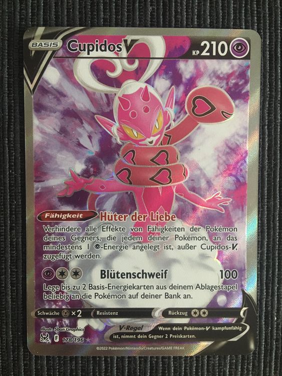 Pokemon Cupidos V Fullart Lost Origin Deutsch (Neu (gemäss Beschreibung ...