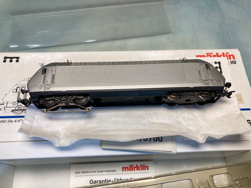 L163 Märklin 3461 RE 4/4 VI, Serie 460, Techno Silber (Gebraucht) in ...