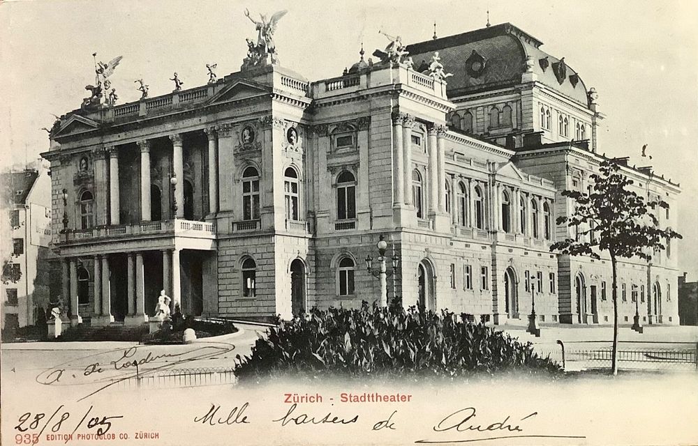 1905 - Antike AK - Stadttheater Zürich (Gebraucht) in Root für CHF 1 – mit Lieferung auf Ricardo ...