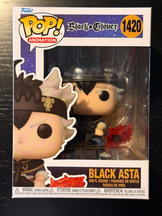 Funko Pop! Animation: Black Clover - Black Asta #1420 (Neu (gemäss ...