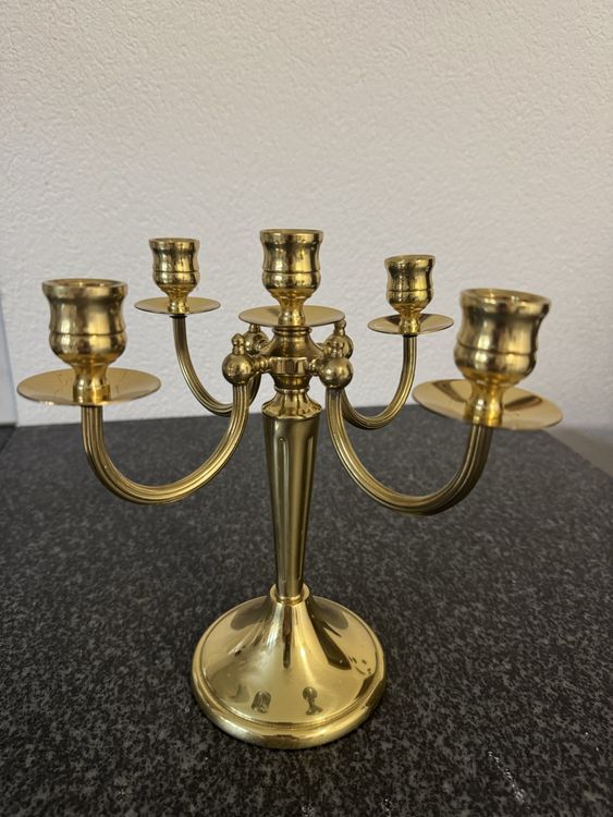Massiver 5-armiger Kerzenständer aus Messing (Gebraucht) in Balsthal ...