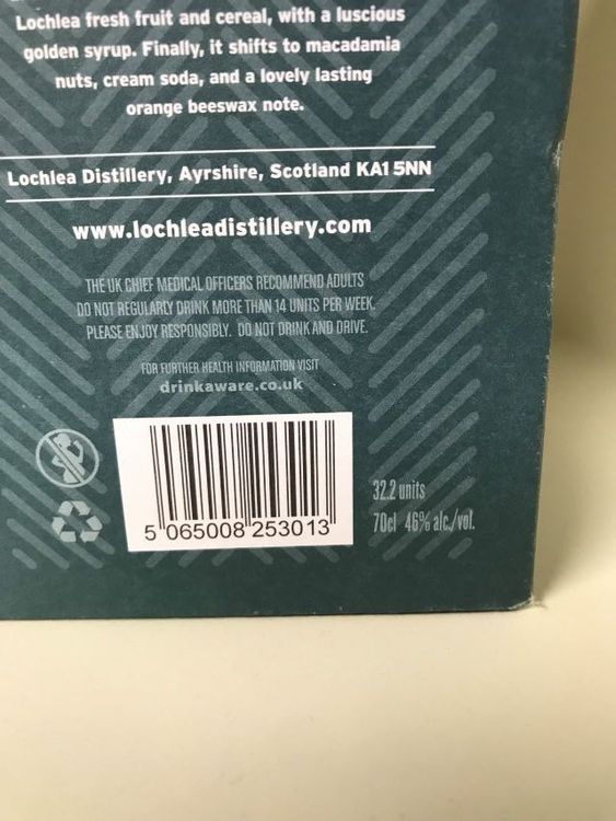 Whisky Lochlea Our Barley Single Malt unverk. in OVP (Neu und ...