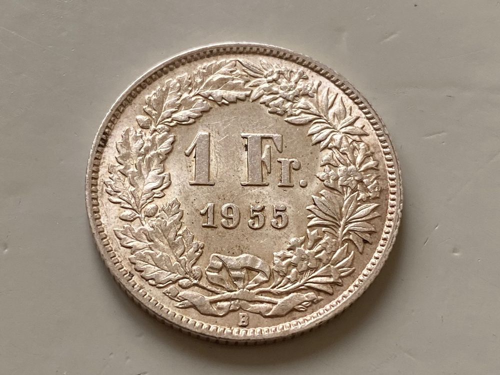 Top Erhaltung 1 Franken 1955 unz. | Kaufen auf Ricardo