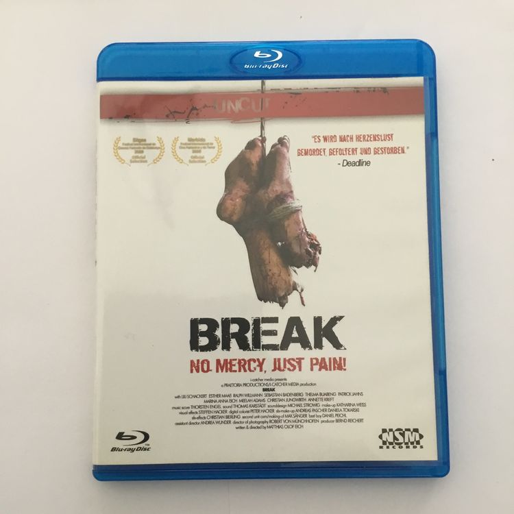 Break No. Mercy, Just Pain! Blu Ray Uncut vergriffen (Neu (gemäss Beschreibung)) in Blauen für ...