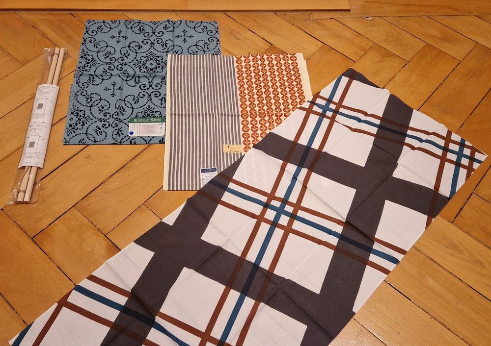 Tenugui Hanger + 3 Dekorationstücher aus Japan, neu, NP 60.- | Kaufen ...