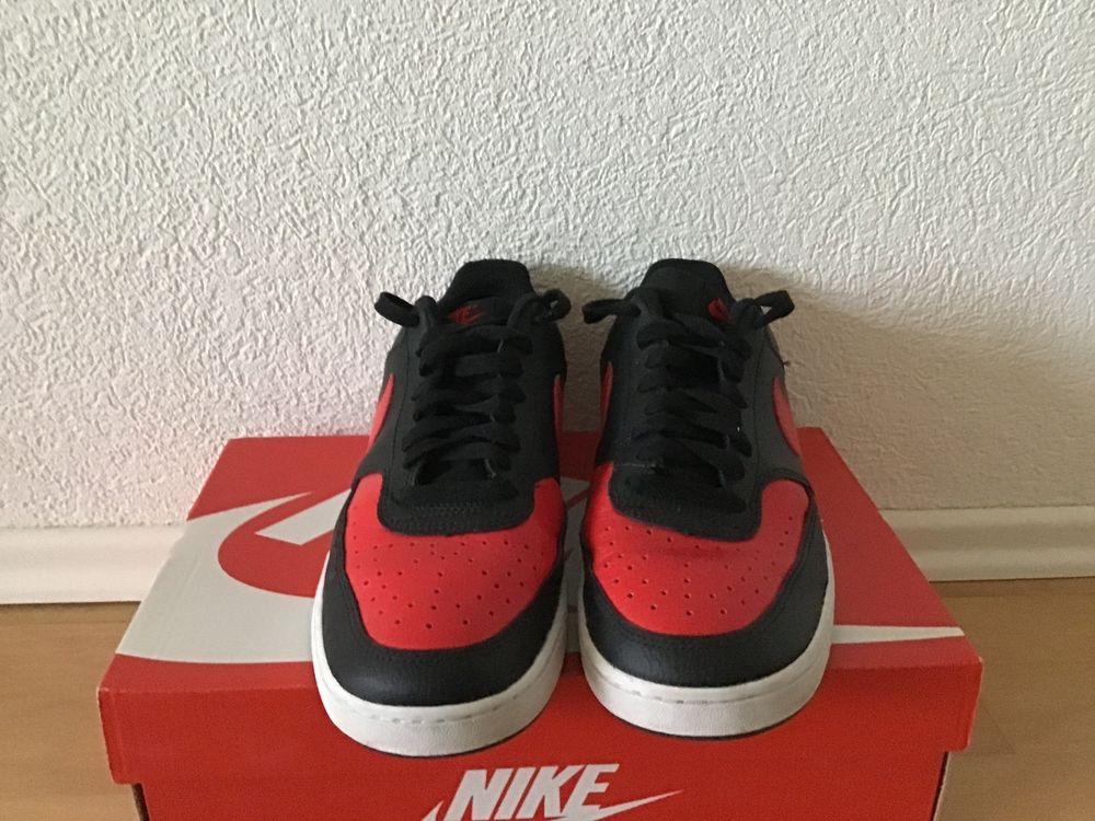 NIKE COURT VISION LO (schwarz/rot) | Kaufen auf Ricardo