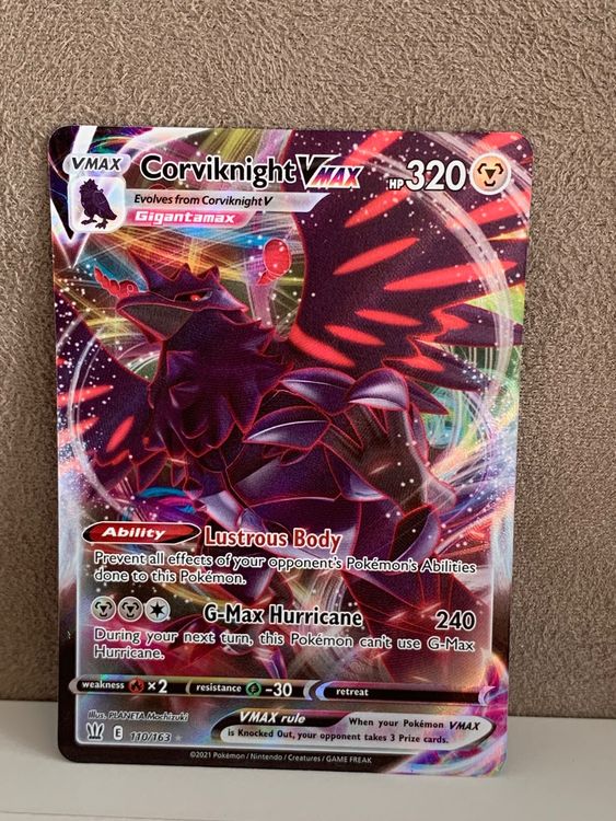 Corviknight VMAX ENG Battle Styles Pokemon 110/163 | Kaufen auf Ricardo