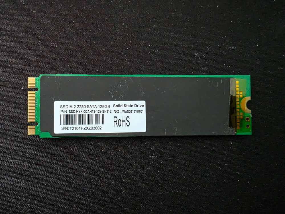 SSD HYX-0CAH19-128-SN312 SATA3 B+M KEY M.2 2280 (128GB) (Neu (gemäss ...