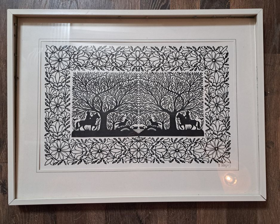 David Regez Original Scherenschnitt, signiert (Gebraucht) in Allschwil für CHF 180 – mit ...