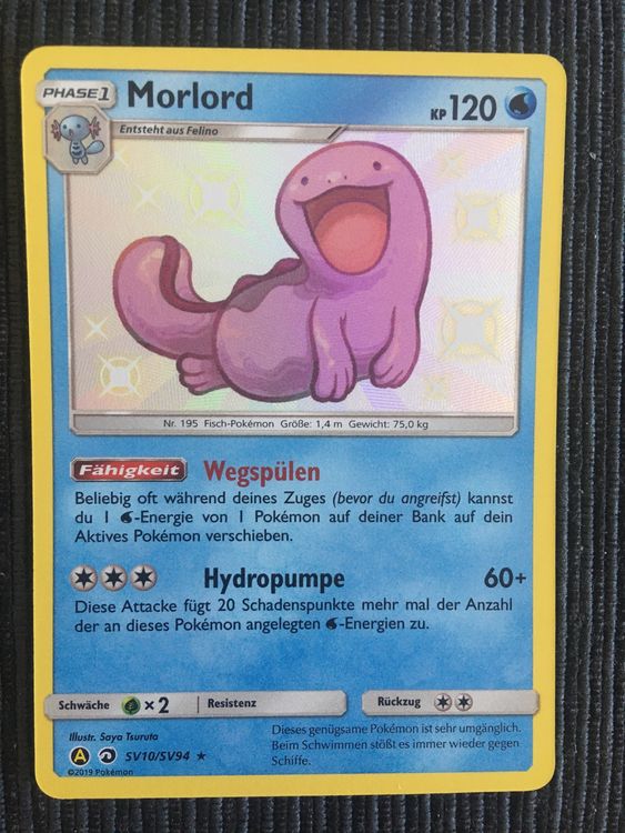 Pokemon Morlord Shiny Hidden Fates Deutsch mint (Neu (gemäss ...