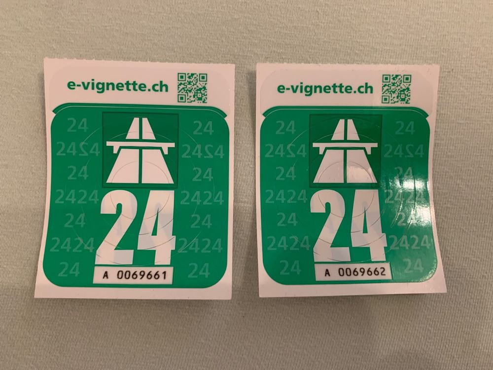 Autobahn Vignette 2024 2 Stück | Kaufen auf Ricardo