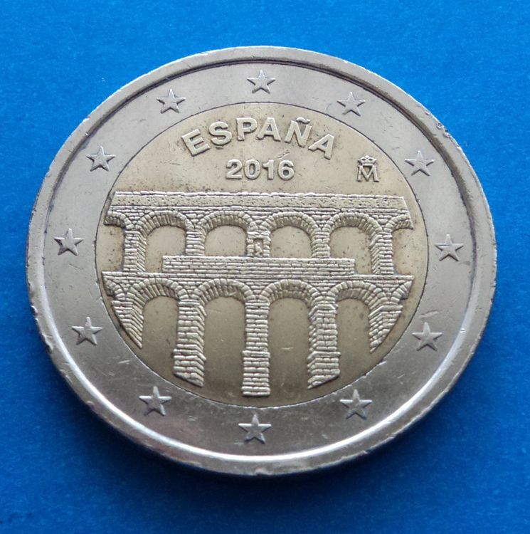 Spanien: 2 Euro 2016 Aquädukt von Segovia, SS (Gebraucht) in Basel für ...