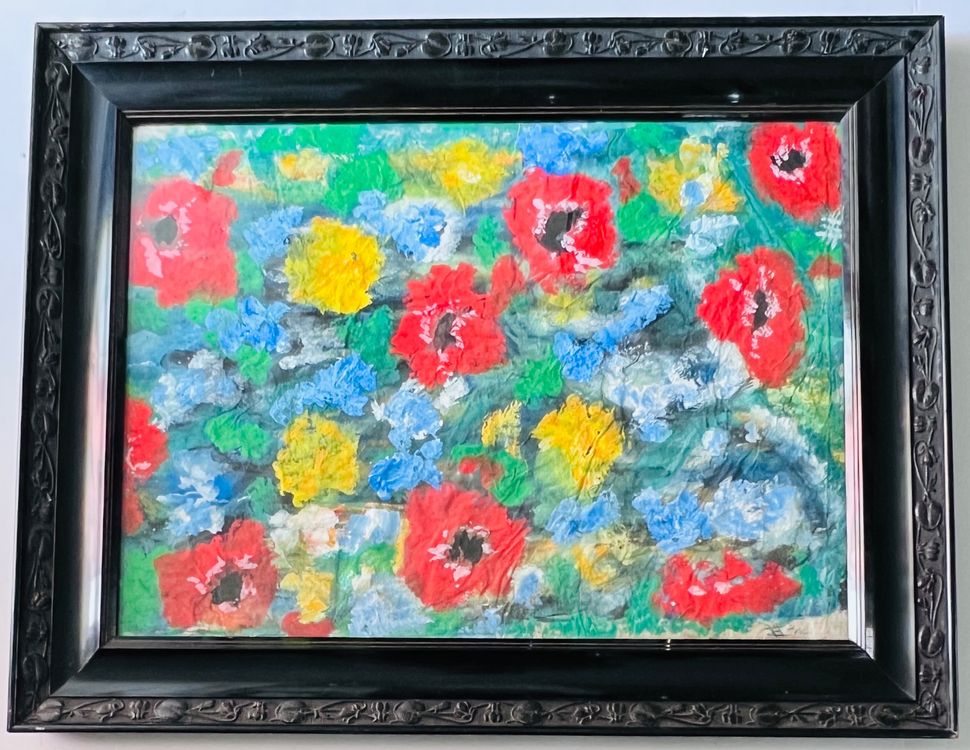 Abstrakte Stilleben Gemälde monogrammiert datiert | Kaufen auf Ricardo