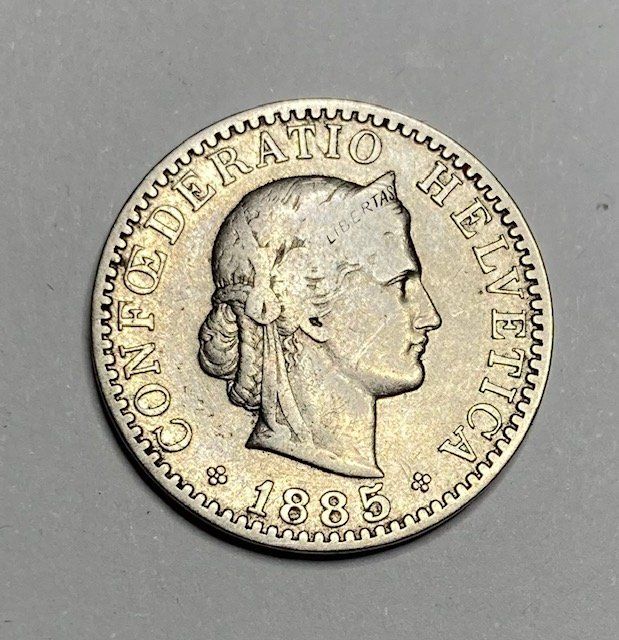 Münze 20 Rappen Helvetia 1885 | Kaufen auf Ricardo
