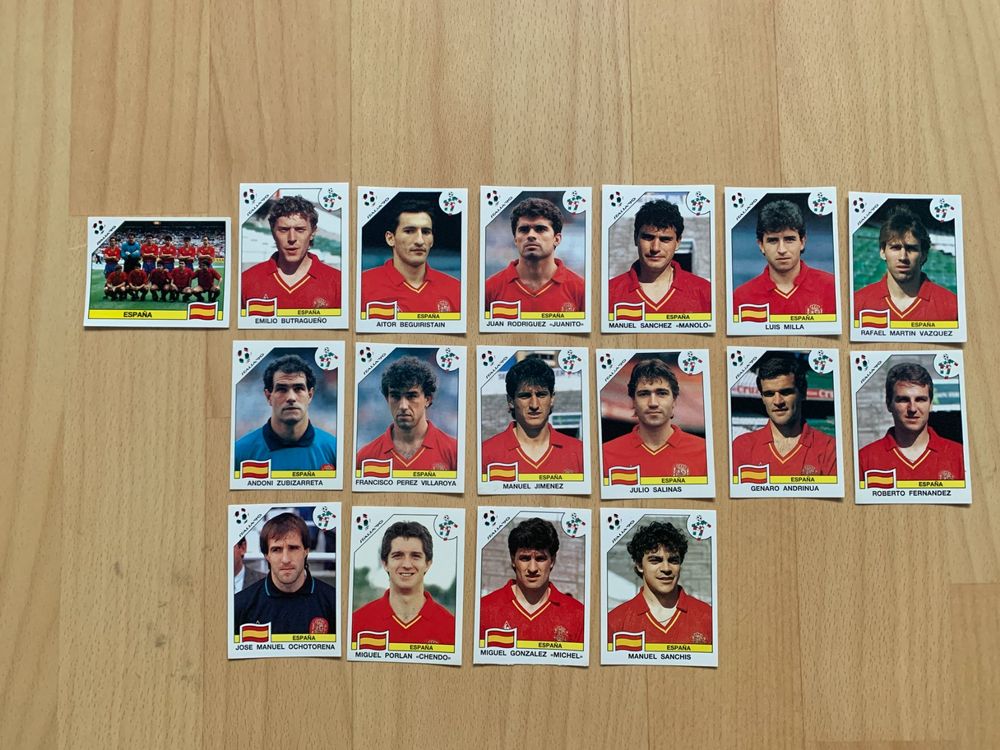 Panini Football Sticker WM Italia 90 - Espana/Spanien (Gebraucht) in ...