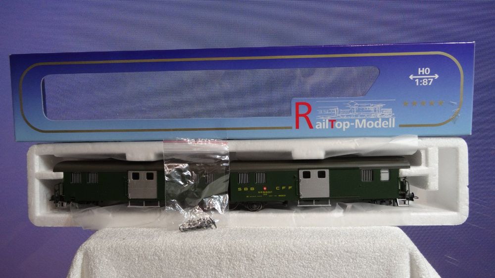 RailTop 31716, SBB-CFF, Sortierwagen D2- D2, Vitrine (Neu (gemäss Beschreibung)) in Kloten für ...
