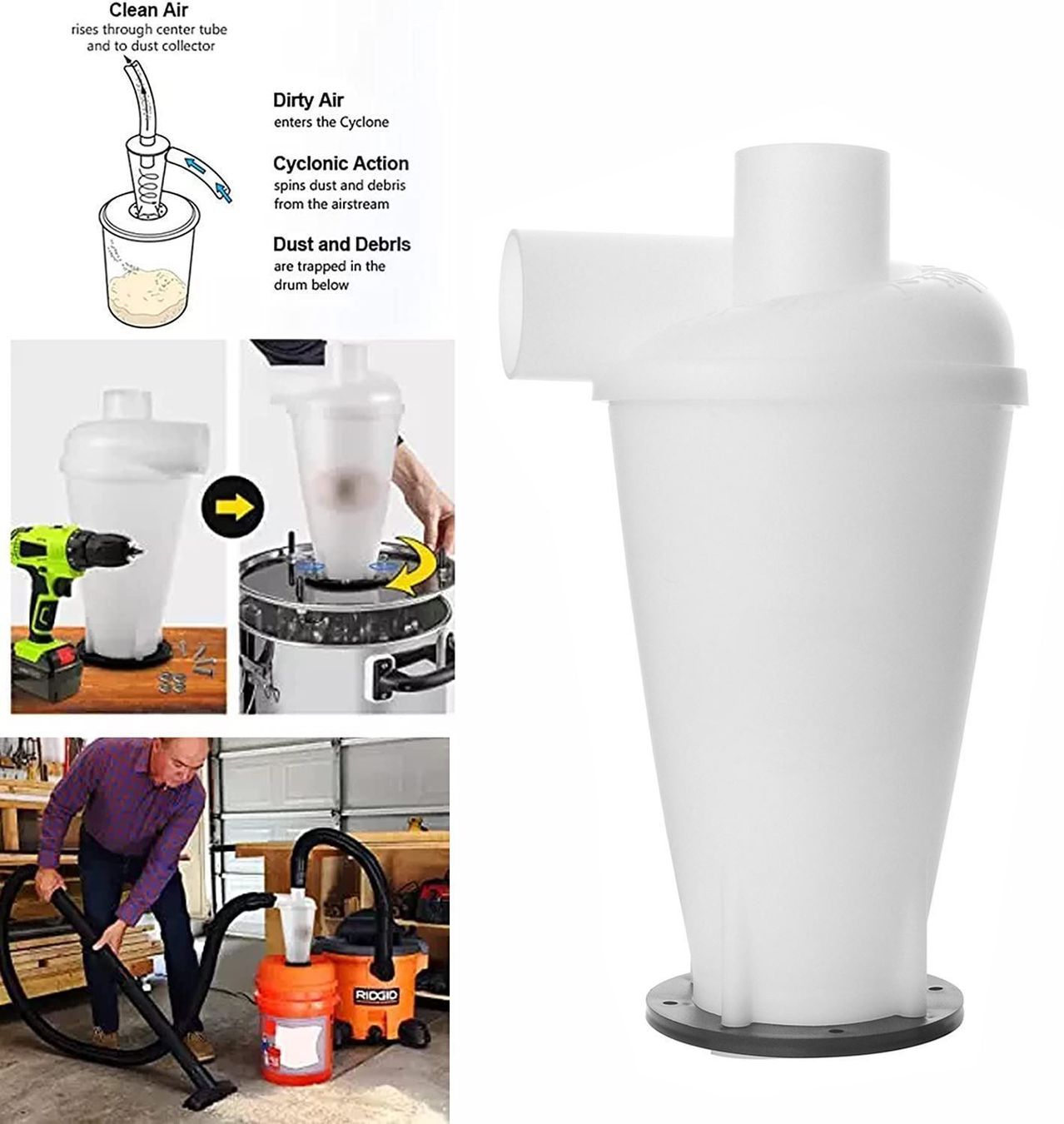 Zyklon Staubabscheider Filter Abscheider (Neu (gemäss Beschreibung)) in ...