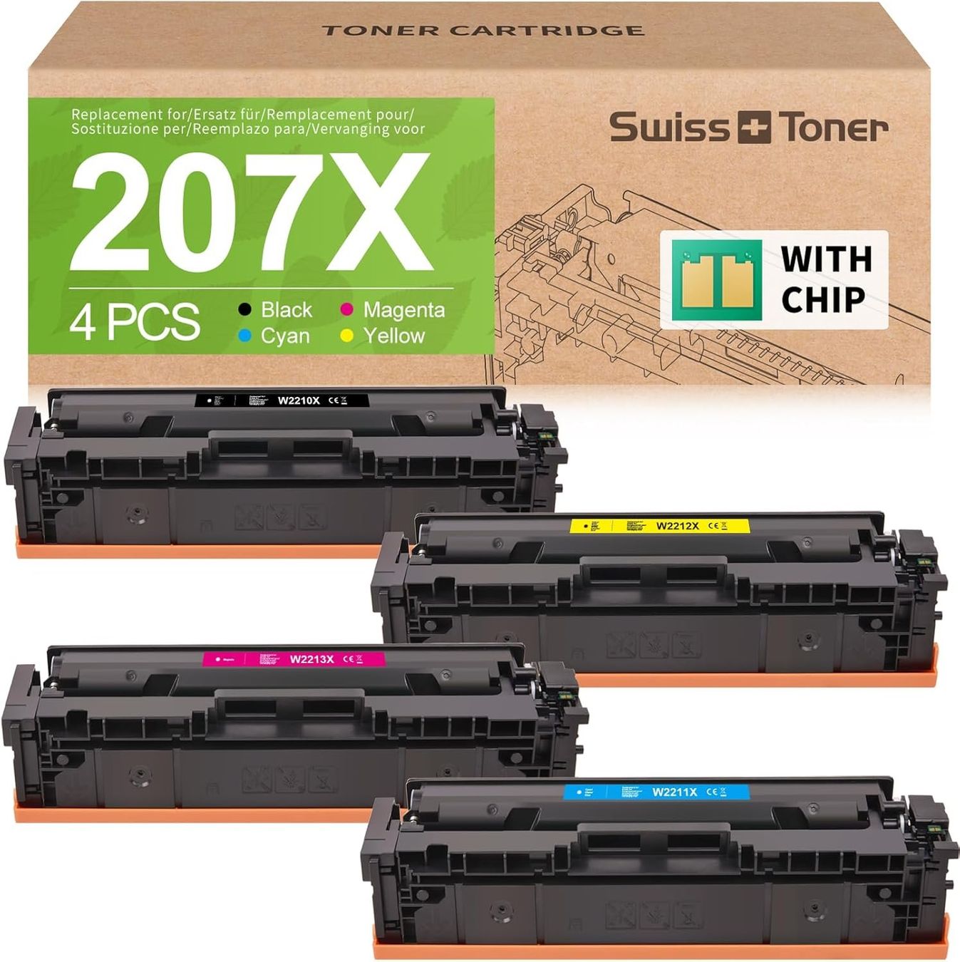 Swiss Toner 207X HP MFP M283fdw (Beschr. gut lesen!) (Neu (gemäss ...