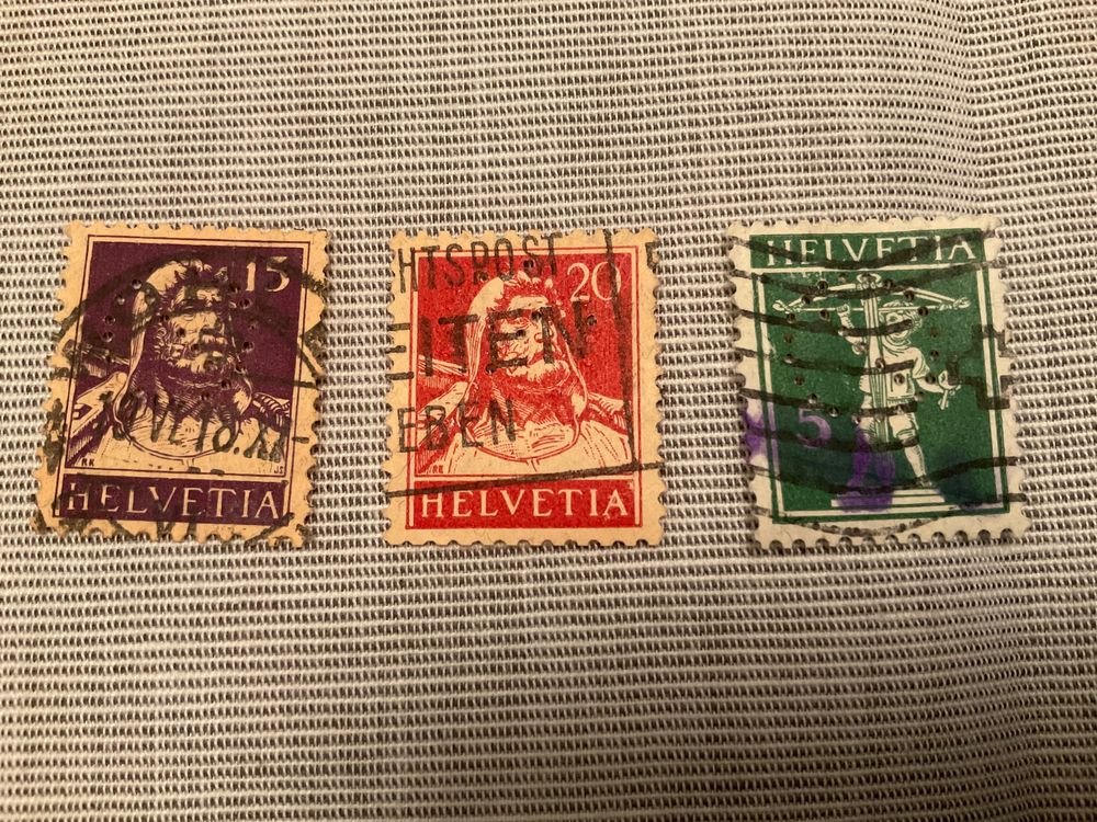 PERFIN BRIEFMARKEN, VSK VERBAND BASEL 1912-1921 | Kaufen auf Ricardo