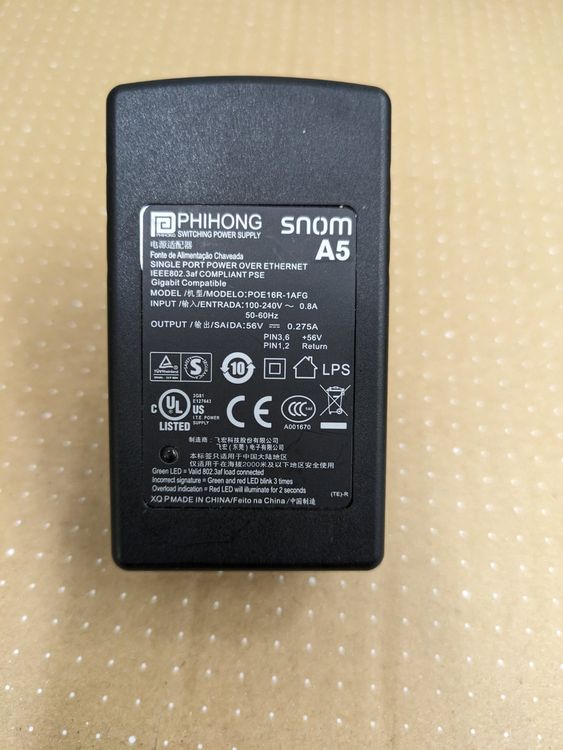 SNOM A5 PoE 802.3af Adapter | Kaufen auf Ricardo