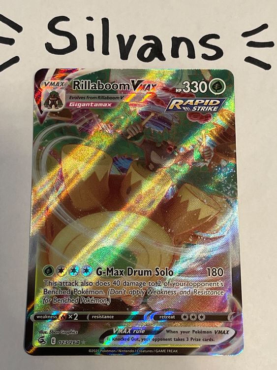 Rillaboom Vmax 023/264 Fusion Strike Fusionsangriff Englisch (Neu ...