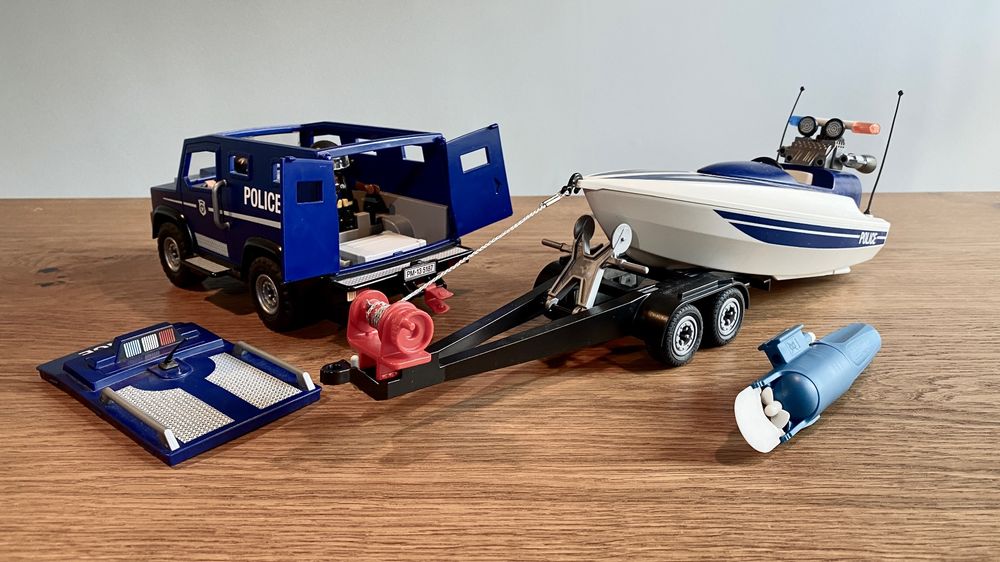 Playmobil 5187 Polizei-Truck mit Speedboot (Gebraucht) in für CHF 35 ...