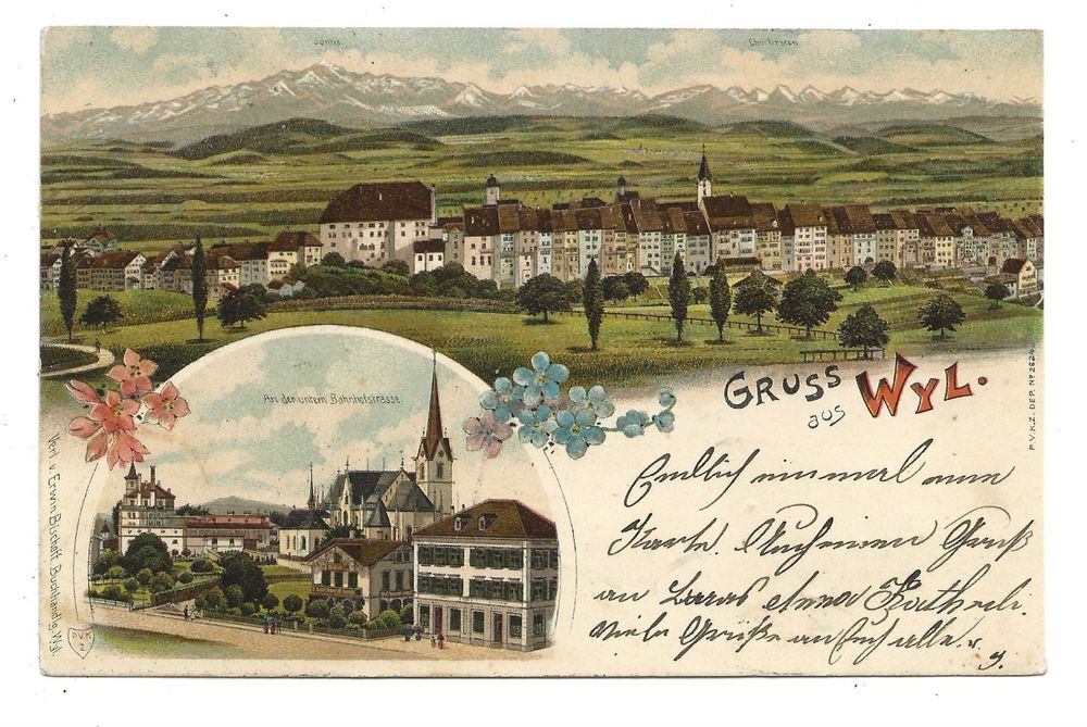 Gruss aus Wil SG Altstadt - Säntis - Litho Stempel Gais 1902 | Kaufen auf Ricardo