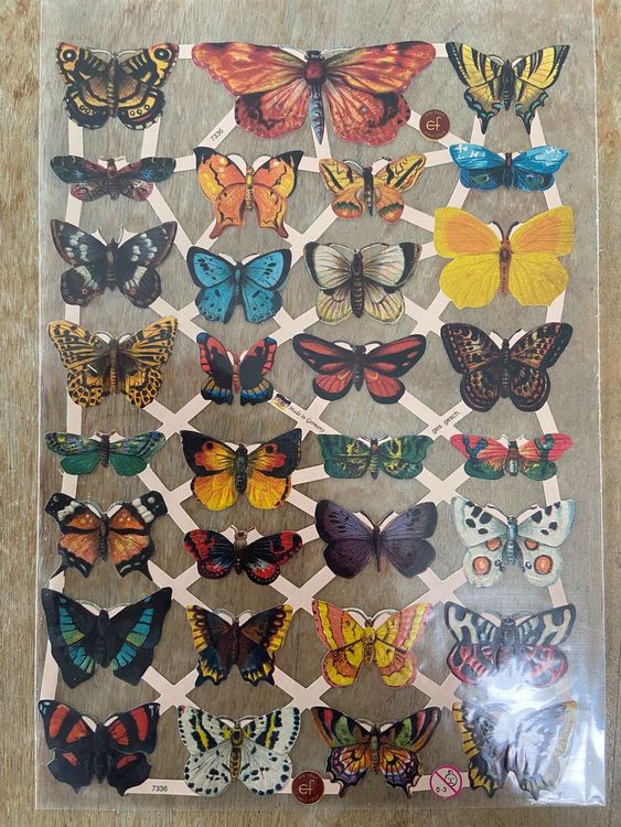 Oblaten Glanzbilder Schmetterlinge Papierdeko | Kaufen auf Ricardo