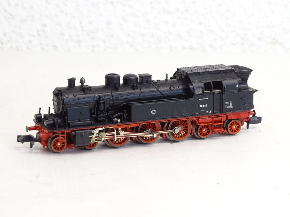 Fleischmann 7079 Dampflok BR78 510 DB, Schwarz, Spur N / 3 (Gebraucht ...