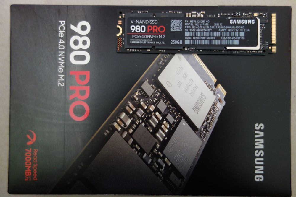Samsung 980 PRO V-NAND SSD PCIe 4.0 NVMe M.2 250GB (Gebraucht) in ...