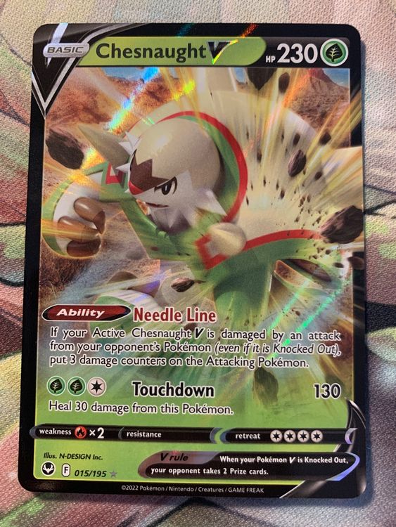 Chesnaught v 15/195 carte Pokémon | Kaufen auf Ricardo